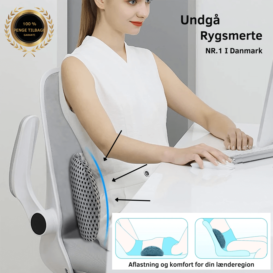PosturePerfect | Ergonomisk lændepude – Nordicool DKK